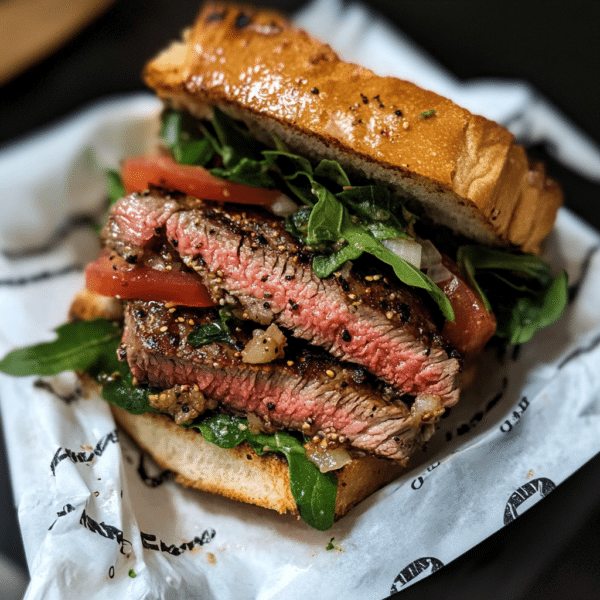 Marinated Flank Steak Sandwich - My Homestyle Recipes